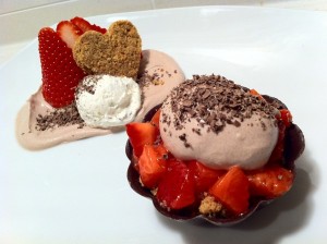 Deconstructed Strawberry Cheesecake - Crazy Girl Eats